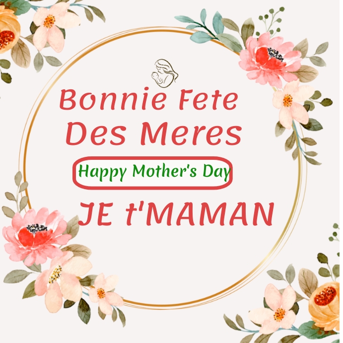 Plantilla de Bonnie Fete Des Meres Instagram post | PosterMyWall