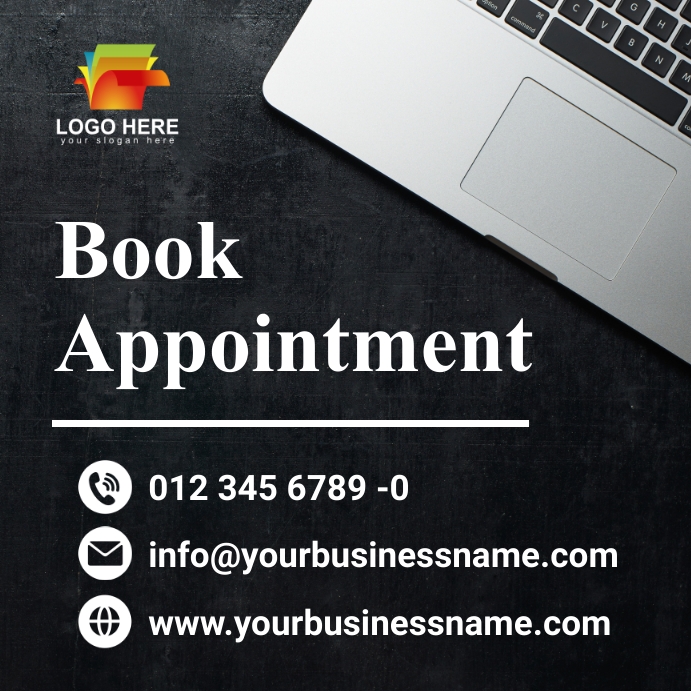 Copy of Book appointment contact information | PosterMyWall