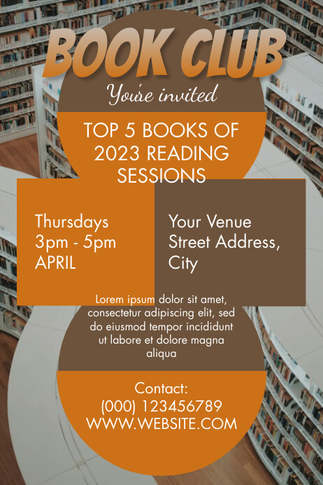 Book Club Template | PosterMyWall