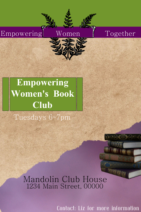 Book Club Template | PosterMyWall