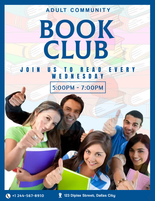 Book club Template | PosterMyWall