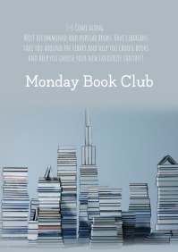 Spring Book club Template | PosterMyWall