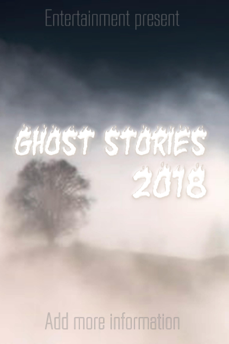 book cover "Ghost stories" Template | PosterMyWall