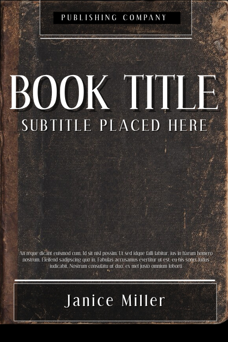 Book Cover Template | PosterMyWall