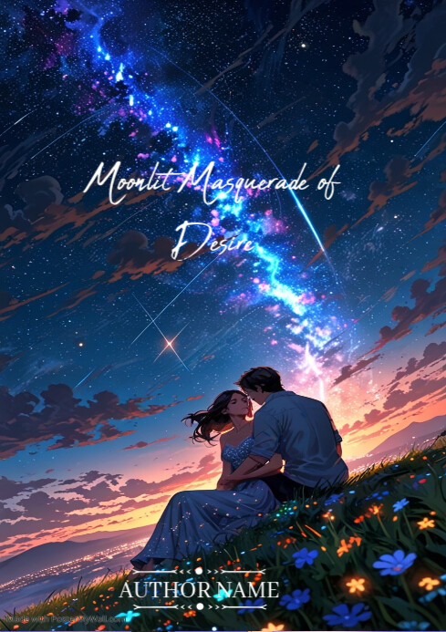 book cover: Moonlit Masquerade of Desire Template | PosterMyWall