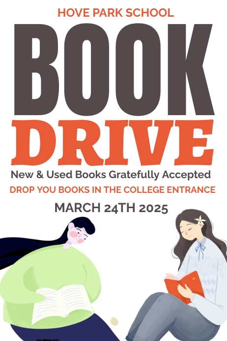 Book Drive Poster Template | PosterMyWall