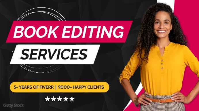 book editing services fiverr cover template d | PosterMyWall