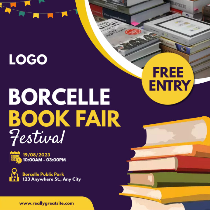 BOOK FAIR BOOK LAUNCH TEMPLATES | PosterMyWall