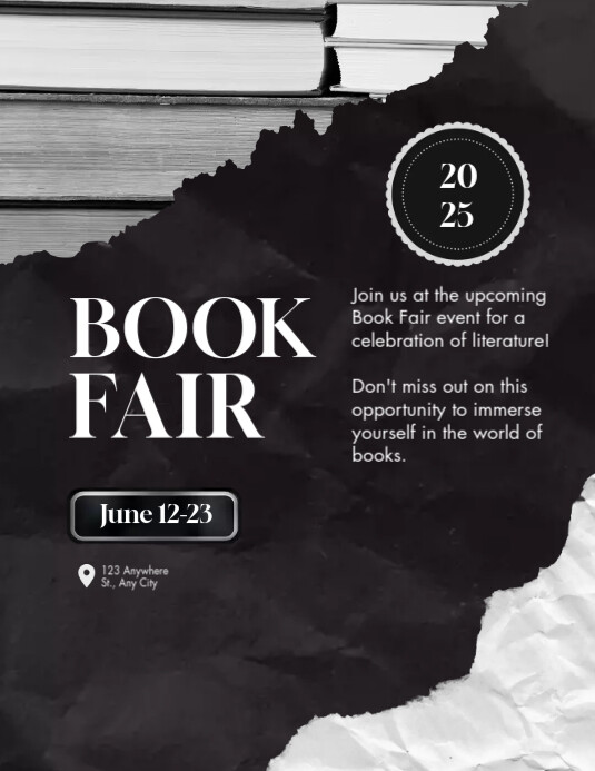 Copy of BOOK FAIR BOOK LAUNCH TEMPLATES | PosterMyWall
