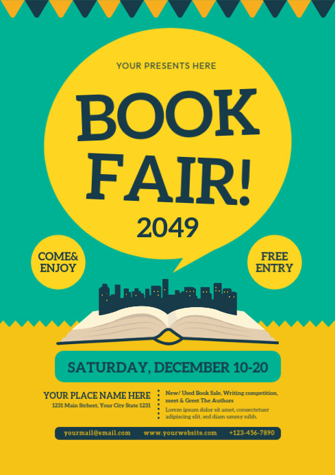 Copy of Book Fair Event Flyer | PosterMyWall