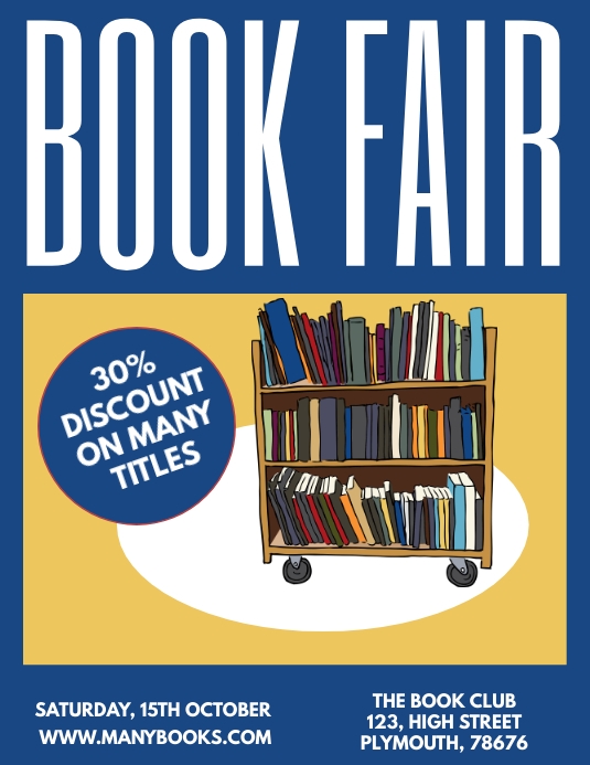 Book Fair Flyer Template | PosterMyWall