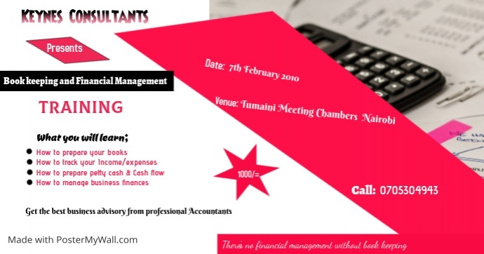 Copy of Book keeping training | PosterMyWall