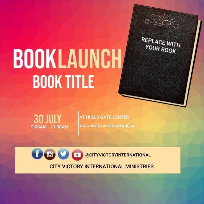 Book Launch (1) Template | PosterMyWall