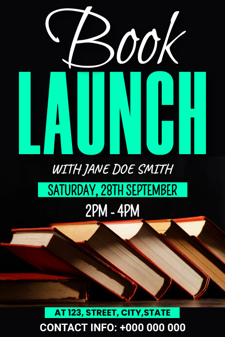 Copy of Book launch flyer | PosterMyWall