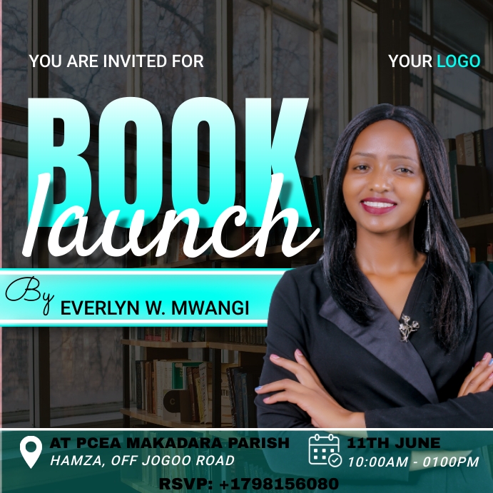 Copy of BOOK LAUNCH FLYER TEMPLATE CHURCH SERVICE AD | PosterMyWall