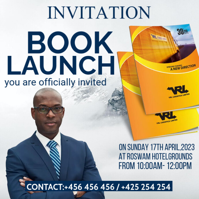 Copy of book launch flyer template | PosterMyWall