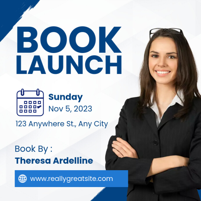 Copy of book launch template | PosterMyWall