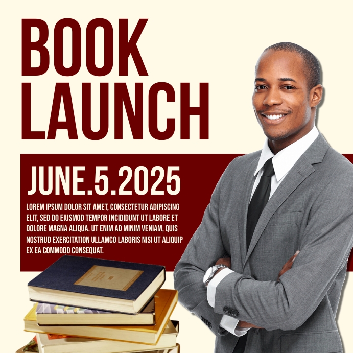 Copy of BOOK LAUNCH.E | PosterMyWall