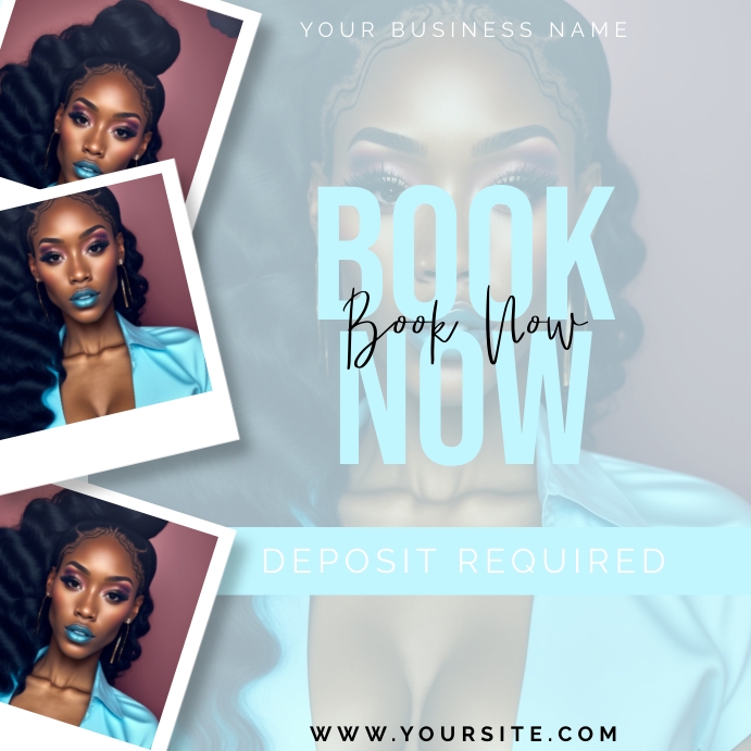 Modèle Book Now Light Blue Instagram Post | PosterMyWall