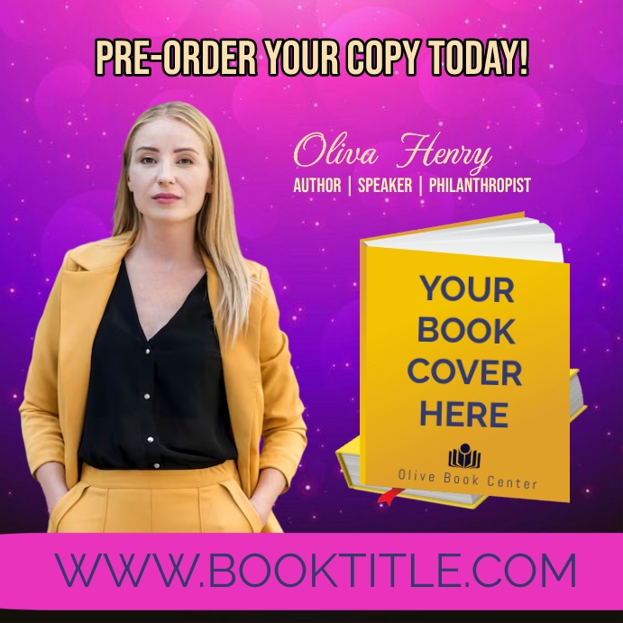 Copy of Book Release ,book launch flyer ,author , bo | PosterMyWall