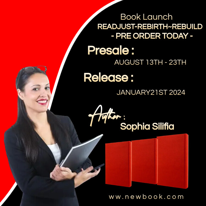 book release or book launch flyer Template | PosterMyWall