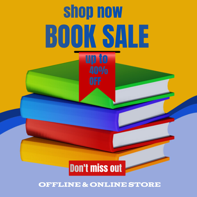 Book sale Template | PosterMyWall