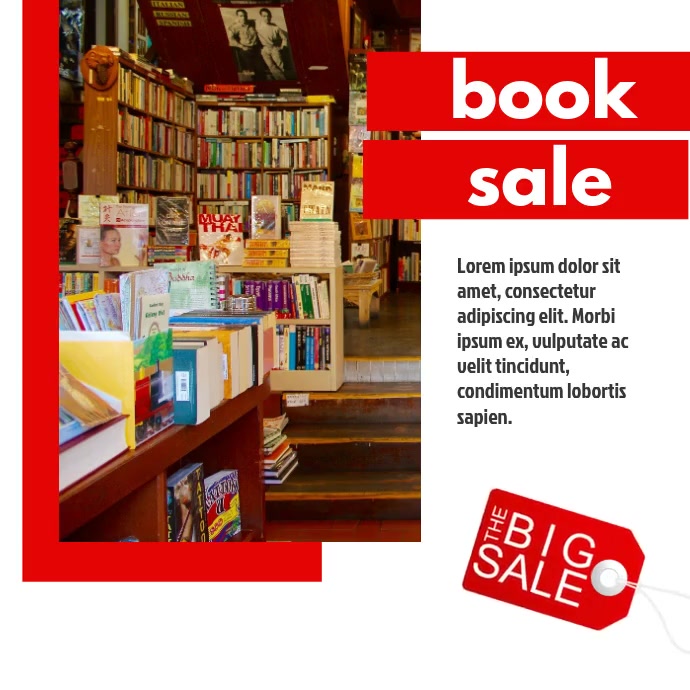Book Sale Template | PosterMyWall