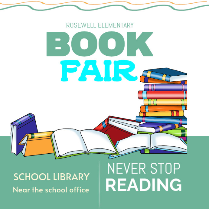 Plantilla de Book sale logo | PosterMyWall