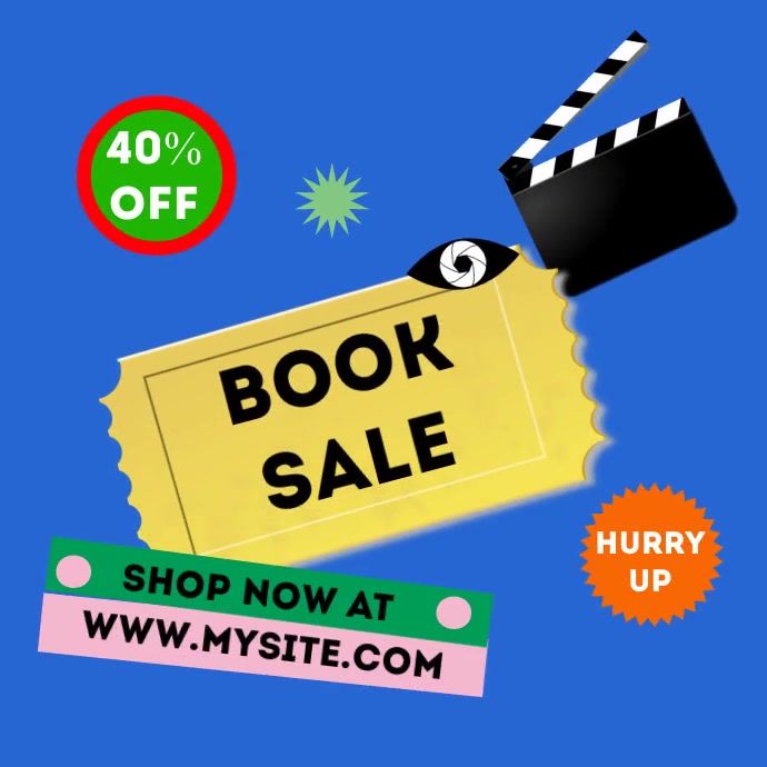 book sale ticket instagram ad Template | PosterMyWall