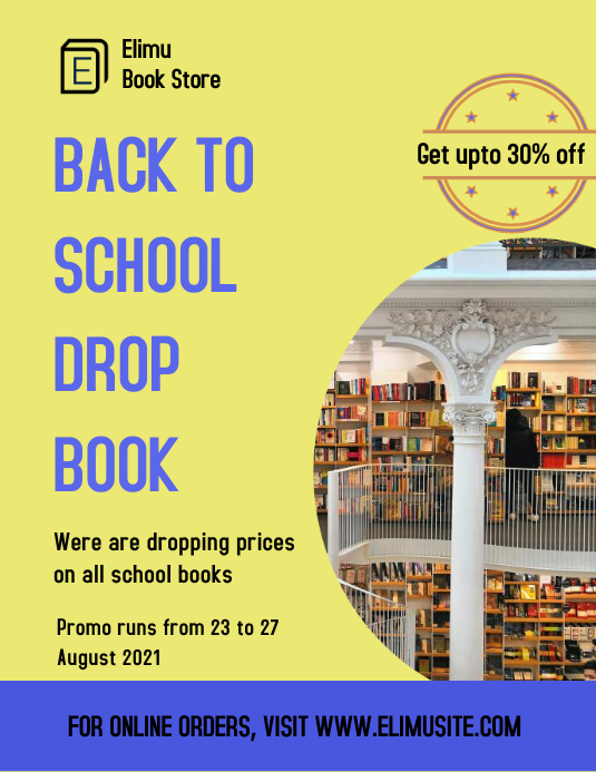 Book store flyer Template | PosterMyWall