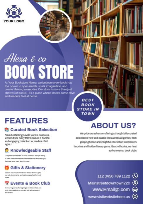 Copy of Book store flyer | PosterMyWall