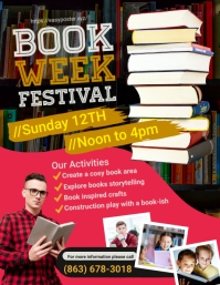 Book Week Festival Flyer Template | PosterMyWall