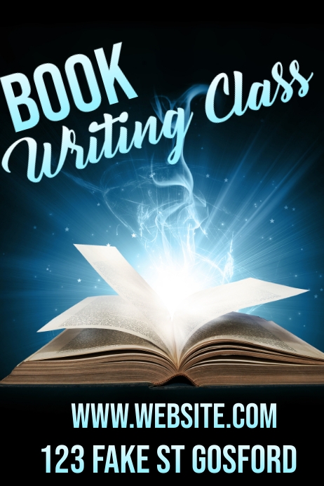 Copy of Book Writing Class | PosterMyWall