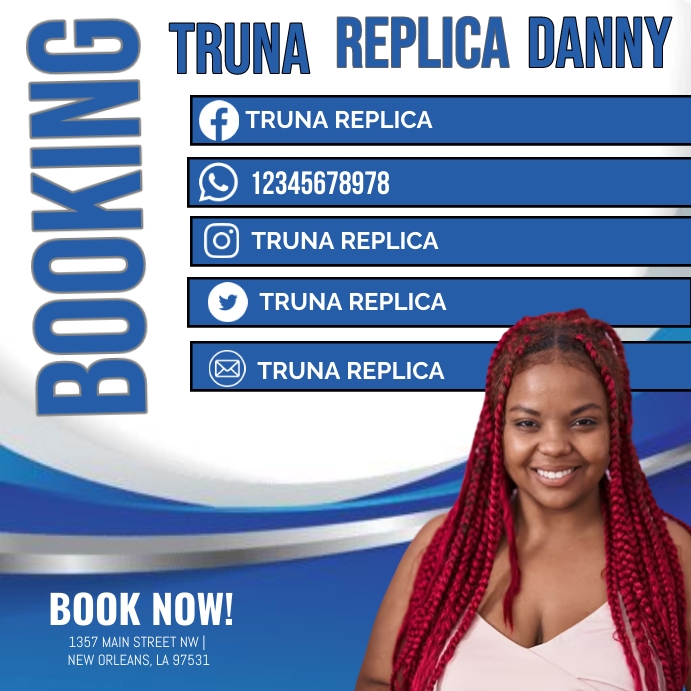 Copy of Booking Flyer , booking information FLYER , B | PosterMyWall