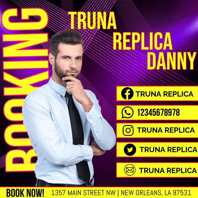 Booking Flyer , booking information FLYER , B Template | PosterMyWall