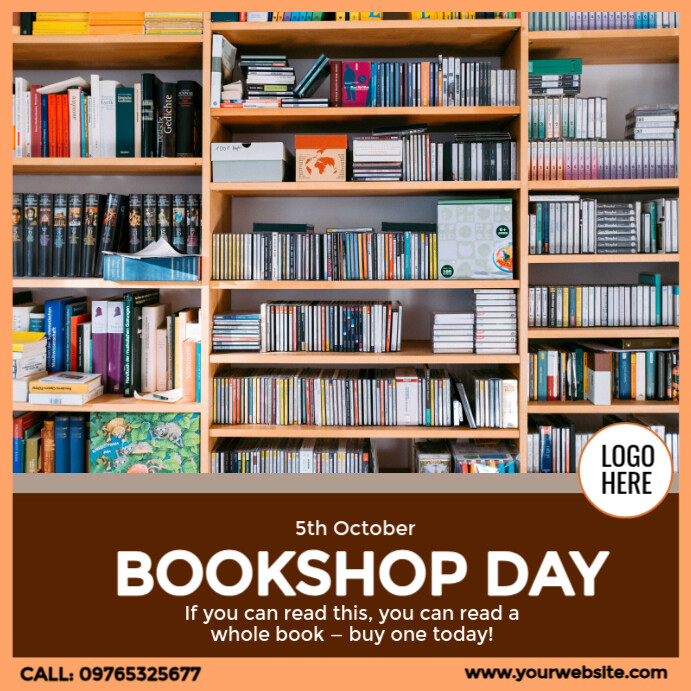 Bookshop Day Template | PosterMyWall