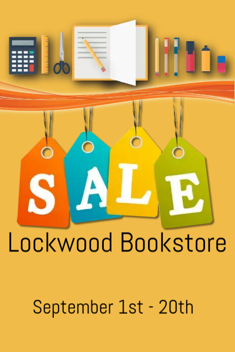 Bookstore sale Template | PosterMyWall