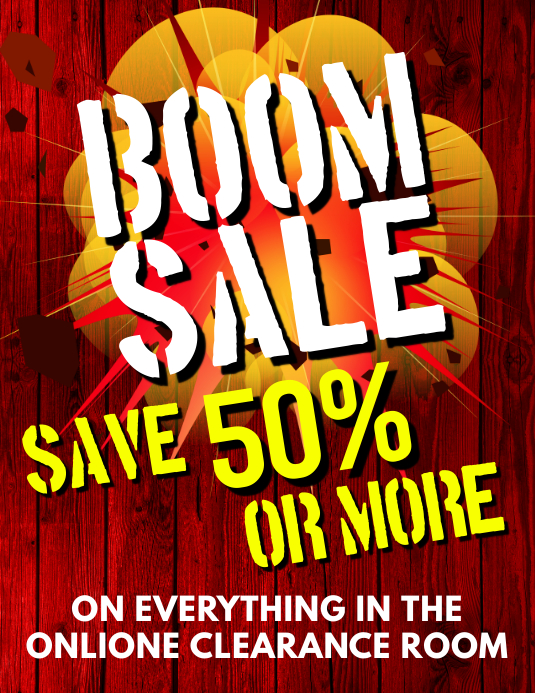 Boom Sale Flyer Template | PosterMyWall