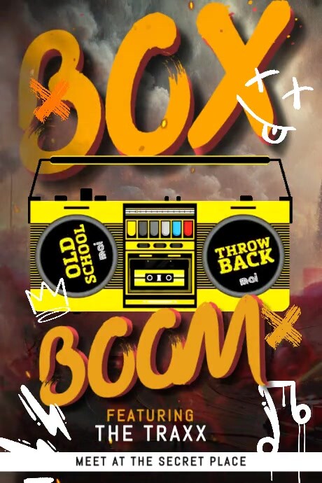 Plantilla de Boombox Night Party Video | PosterMyWall