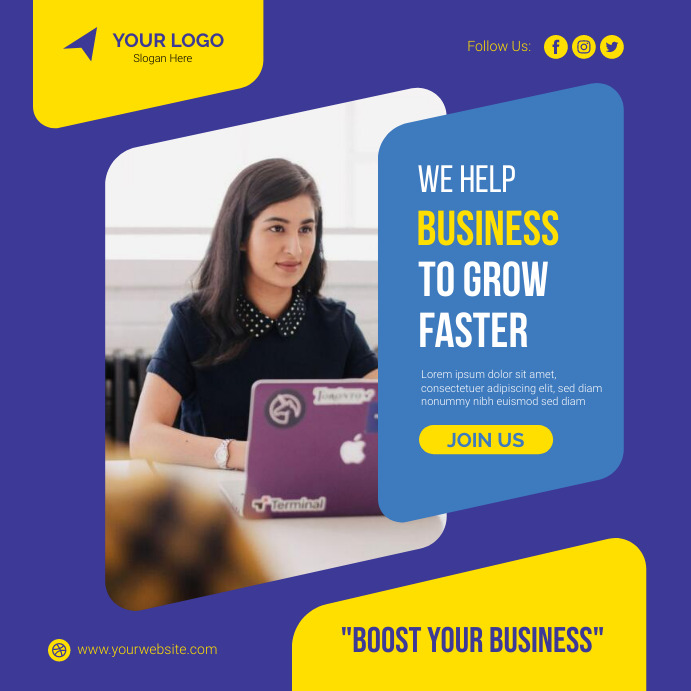 Boost Your Business Faster Poster Template | PosterMyWall