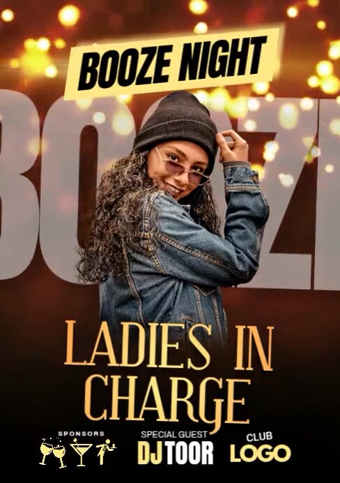 Plantilla de Booze Night | PosterMyWall