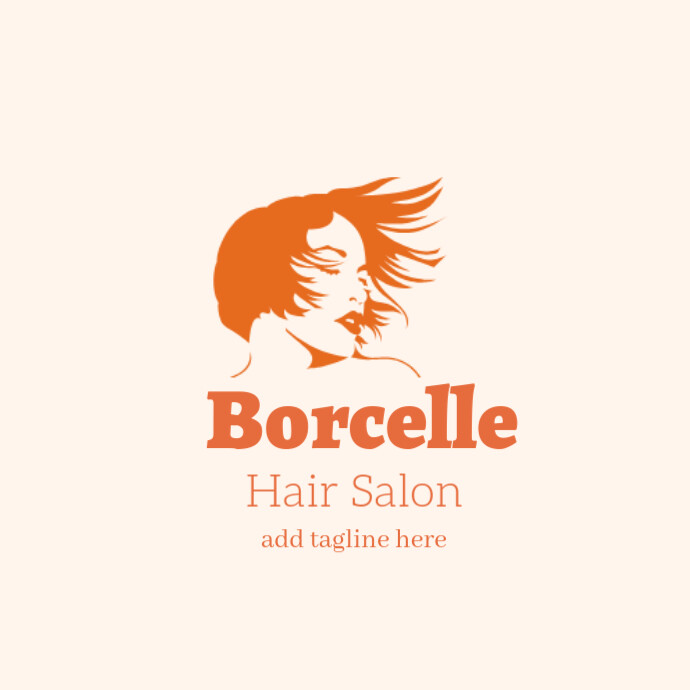 Borcelle hair salon logo Templat | PosterMyWall