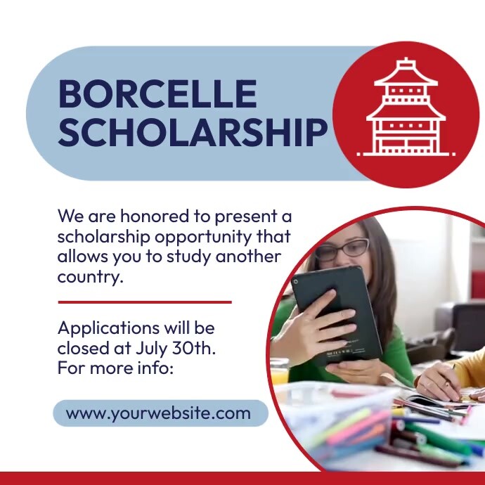 Copy of Borcelle Scholarship | PosterMyWall