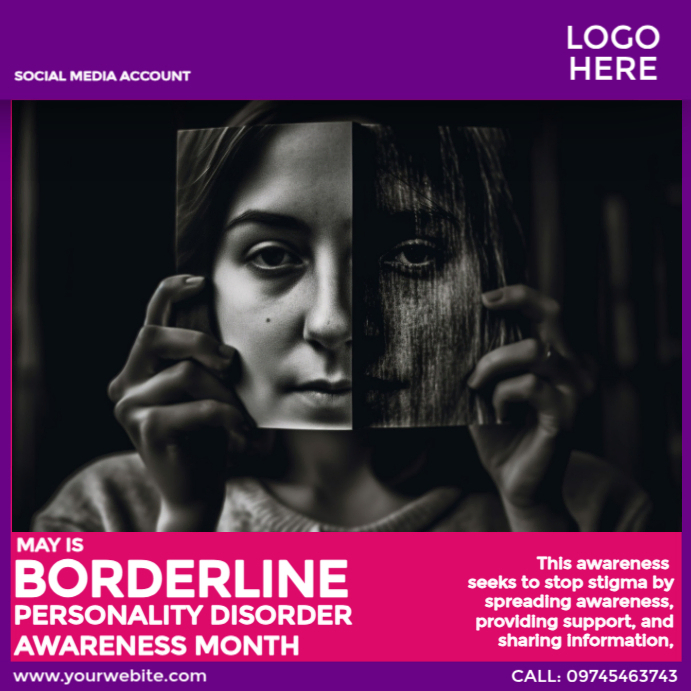 Copy of Borderline Personality Disorder Awareness Month | PosterMyWall