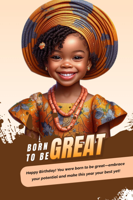 Born to be great Template | PosterMyWall