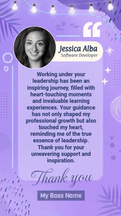 Copy of Boss's Day Appreciation Story Template | PosterMyWall