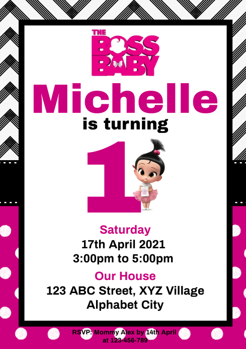 Boss Baby Birthday Invitation Template | PosterMyWall