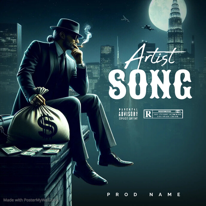 Boss city cover art template | PosterMyWall