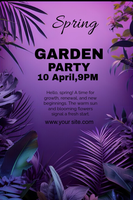 Botanical Bash Template | PosterMyWall