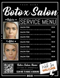 Waxing Salon Shop Service Menu Poster Template | PosterMyWall